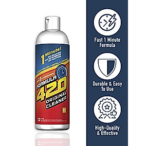 Formula 420 Glass Metal Ceramic Pipe Cleaner 12 Oz Bottles 4 Pack