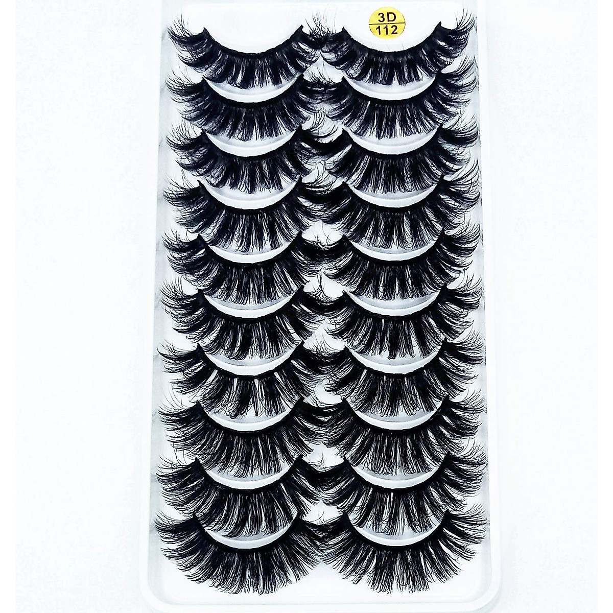HBZGTLAD 38 Styles 10 pairs natural false eyelashes fake lashes long makeup 3d mink lashes extension eyelash mink eyelashes for beauty (3D112)