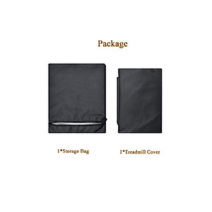 Flymer Treadmill Cover Waterproof Outdoor, Heavy Duty Dust Protective Cover for Treadmill Indoor, All Season Running Machine Cover (81" L x 37" W x 67" H)