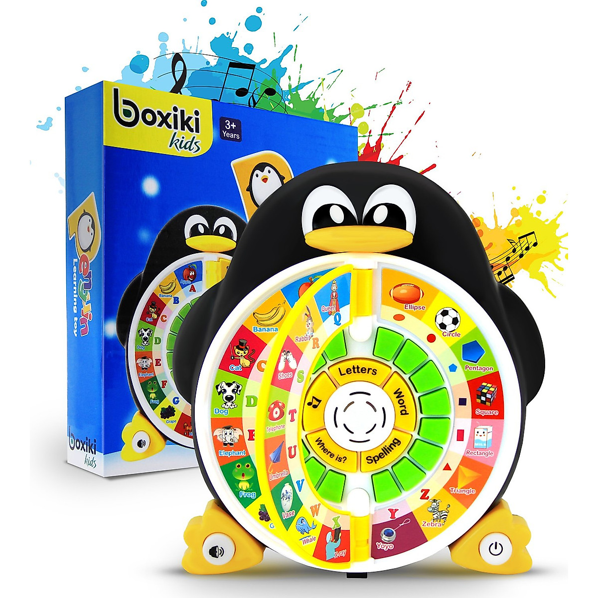 Penguin Power ABC Learning & Educational Toys for Preschoolers - Preschool Learning Activities Toys to Learn ABCs, Words, Spelling, Shapes, Quiz & Songs - Learning Toys for 3+ Year Olds Boys and Girls