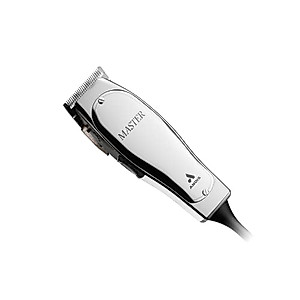 Andis 01815 Professional Master Adjustable Blade Hair Trimmer, Carbon Steel T-Blade - Silver