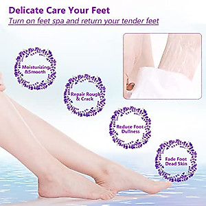 Permotary Foot Peel Mask - 6 Pack - Original Exfoliant Foot Peel - Feet Callus Remover & Dead Skin Remover, Moisturizing Feet, Baby Your Feet Naturally (Lavender&Milk)