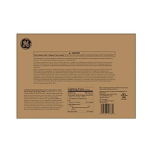 GE Vintage Style LED Light Bulbs, 60 Watt, Amber Finish, ST19 Edison Style Bulbs (6 Pack)