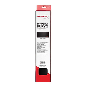 HyperX Fury S - Pro Gaming Mouse Pad, Cloth Surface Optimized for Precision, Stitched Anti-Fray Edges, X-Large 900x420x4mm