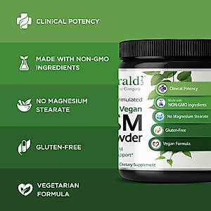 EMERALD LABS MSM Powder 4,000 mg - Plant Sourced Methylsulfonylmethane for Joint Discomfort, Stress Relief, and Healthy Immune Function - 8 Oz