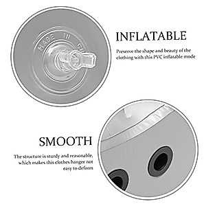 SOLUSTRE Clothing Display Model Half Body with Arms Torso Mannequin for Clothes Display Mannequin Body Molds Shirts Display Prop Inflatable Costume Mannequin for Store Window PVC Bust Belt