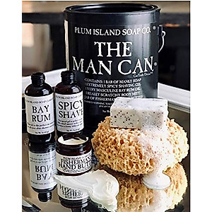The Man Can All Natural Bath and Body Gift Set for Men
