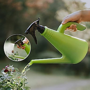 Ytzada Watering Can with Sprayer for Indoor Plants, 1L Long Spout Small Dual Purpose Spray Bottle for House Bonsai and Outdoor Garden Flower