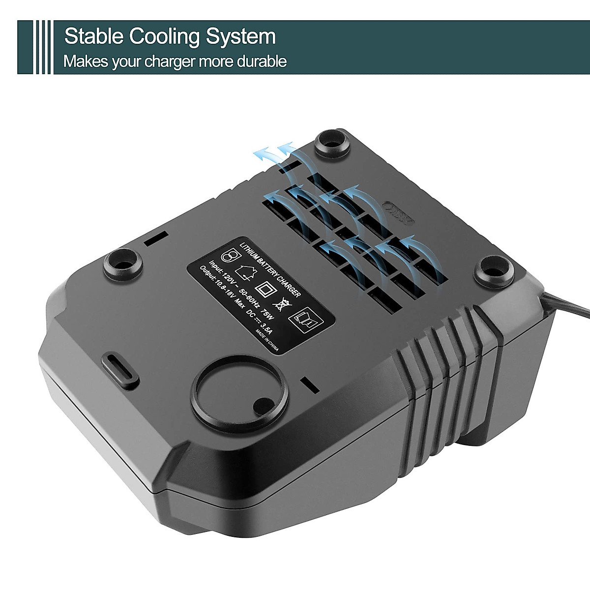 UGLOEY BC660 BC1880 3.5A Replacement Charger for Bosch 14.4V-18V Lithium Battery BAT619G, BAT619, BAT609G, BAT609, BAT618, BAT618G, BAT610G BAT614 Charger for BC660 GAL1860CV GAL18V-40 AL1820CV