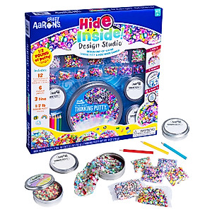 Crazy Aaron’s Thinking Putty Hide Inside! Design Studio Kit - Create, Mix, Mold, Fun Activity Set, Mix-in Pieces, Sensory ThinkingPutty, Fidget, Never Dries Out, Non-Toxic, Kids Ages 5+