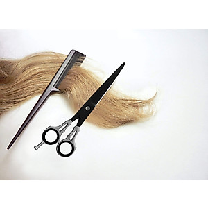 Facón Professional Razor Edge Barber Hair Cutting Scissors - Japanese Stainless Steel - 6.5" Length - Fine Adjustment Tension Screw - Salon Quality Premium Shears (The Alpha)