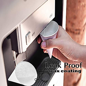 Upper Midland Products 200 Disposable Snow Cone Paper Cups Funnel 5 Oz