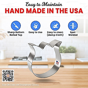 Foose Rose Tulip Flower Cookie Cutter 3.25 Inch –Tin Plated Steel Cookie Cutters – Rose Tulip Flower Cookie Mold