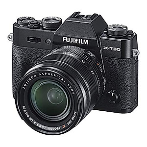 Fujifilm X-T30 Mirrorless Digital Camera w/XF18-55mm F2.8-4.0 R LM OIS Lens - Black