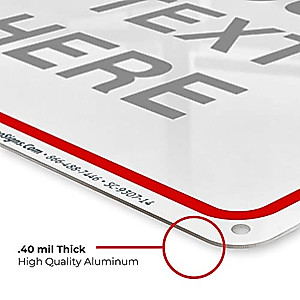 Sigo Signs Reserved Parking Sign, Custom Parking Sign for Parking Lots, Businesses and Schools, 10x14 Inches, Rust Free .040 Aluminum, Fade Resistant, Made in USA by Sigo Signs