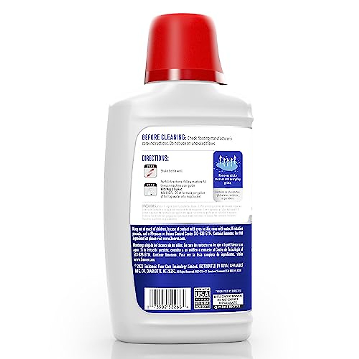 Hoover Hard Floor Cleaner for Sealed Hard Floors, Concentrated Cleaning Solution for Hard Floor Cleaner Machines, 32 fl oz Formula, White, AH31428