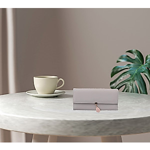 Wallet for Women，PU Leather Leaf Pendant Card Holder Phone Checkbook Organizer Zipper Coin Purse Mother's day best gifts from daughter