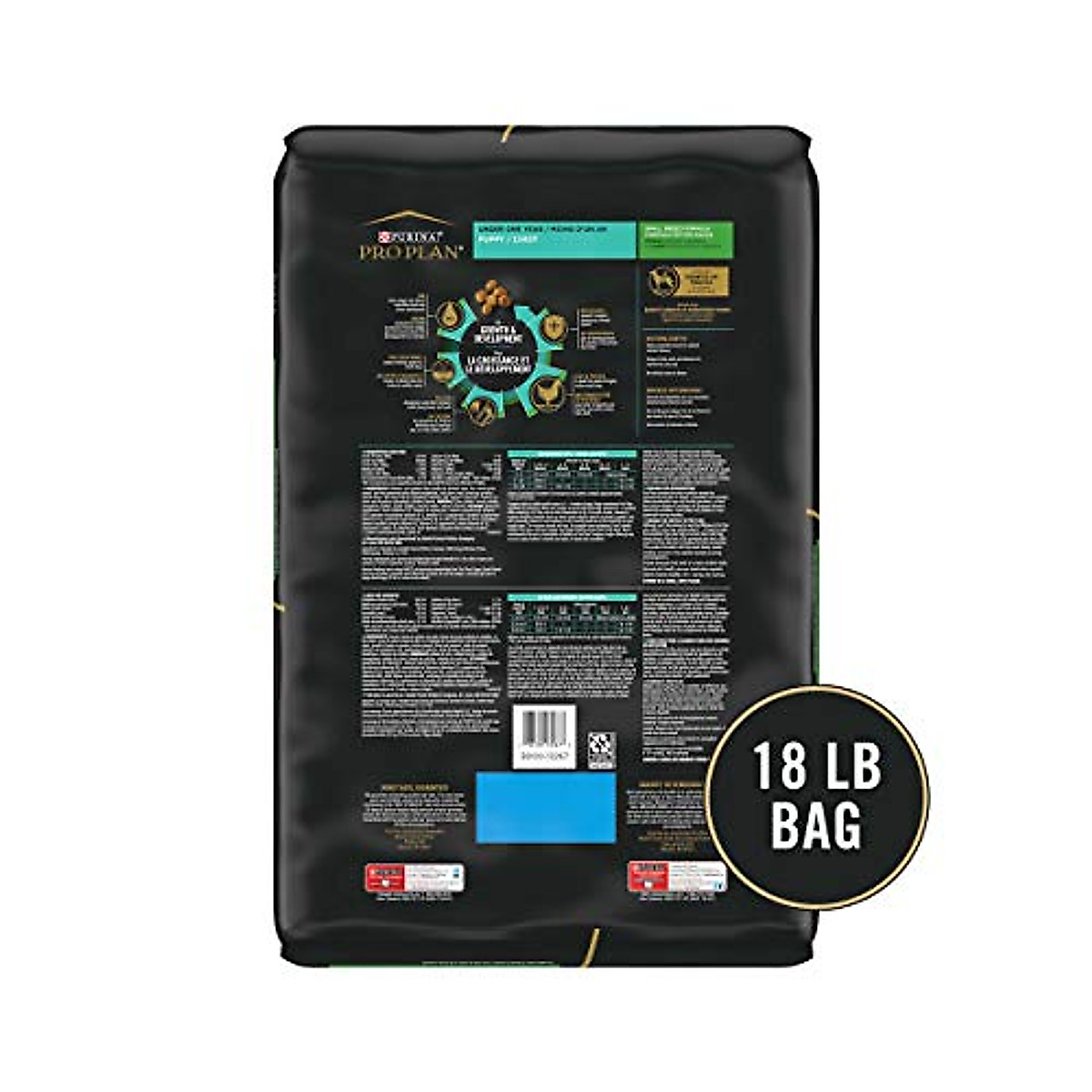 Purina Pro Plan High Protein Small Breed Puppy Food DHA Chicken & Rice Formula - 18 lb. Bag