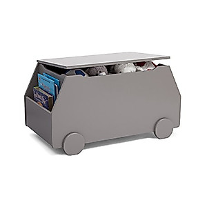 Delta Children Metro Toy Box, Classic Grey