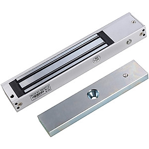 UHPPOTE 600Lb Holding Force Electric Magnetic Lock Including ZL Mount Bracket for Inswinging Door