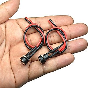 5Pcs 5.5mm x 2.1mm DC Power Supply Jack Socket Female Panel Mount Connection,dc-022B dc Jack with Wires