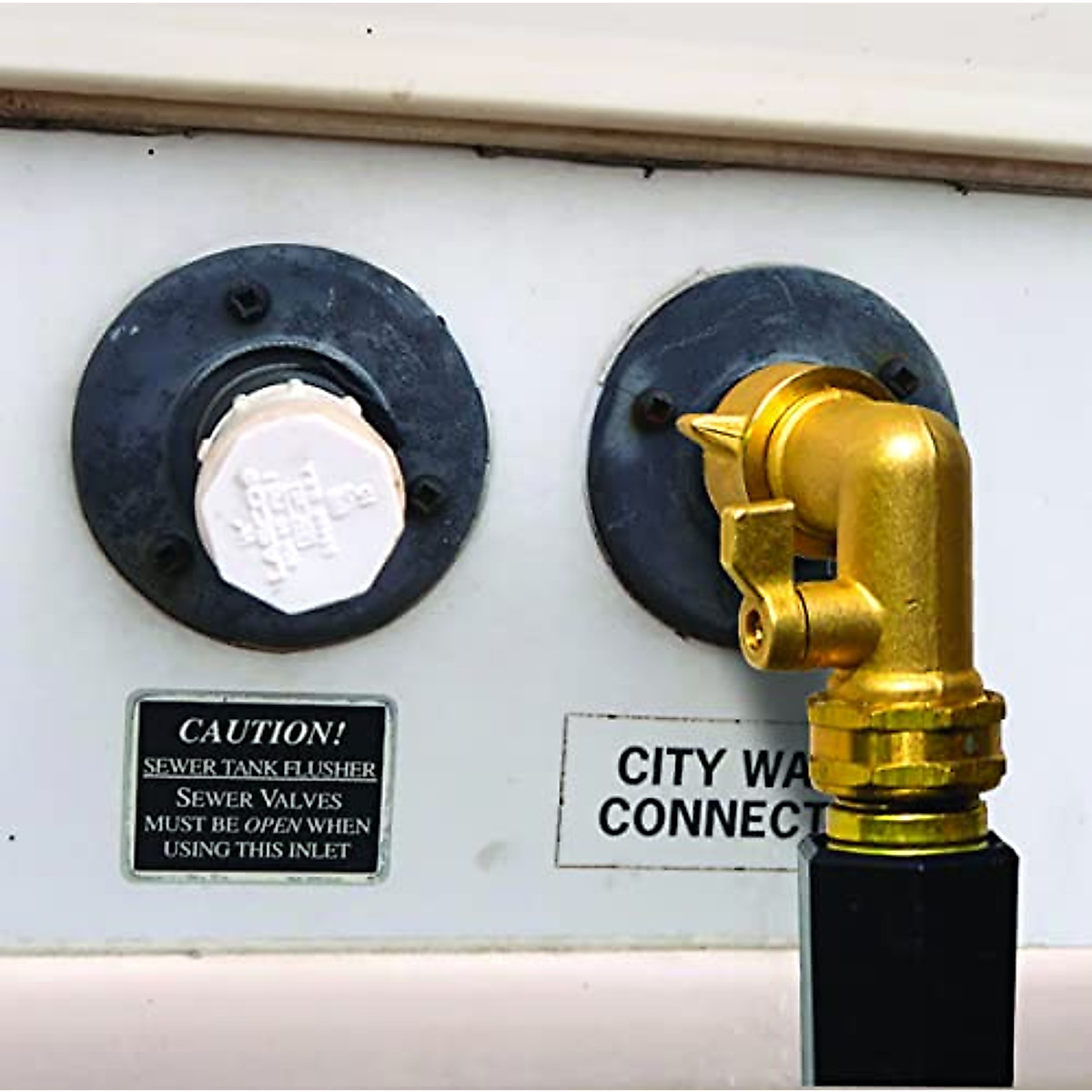 Morvat Hose Elbow Connector 90 Degree, Water Hose Elbow Connector, Brass Elbow Hose Connector, Garden Hose Connector, Solid Brass Elbow Shaped Water Spigot with ON/Off Shutoff Valve…