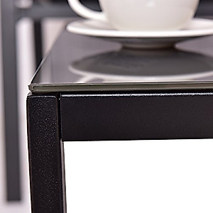 HAPPYGRILL 4 Pieces Patio Conversation Set Outdoor Furniture Set with Coffee Table for Garden Lawn Backyard