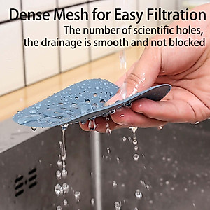 Shower Drain, Hair Catcher Shower Drain, Kitchen Sink Strainer, Square Bathtub Drain, Silicone Bath Tub Hair Catchers Hair Collector Trap with Small Handle