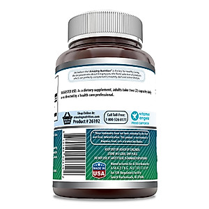 Amazing Formulas NAC (N-Acetyl-L-Cysteine) Supplement | 600 Mg per Serving | 250 Capsules | Non-GMO | Gluten Free | Made in USA