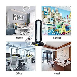 UV Light Sanitizer, Ultraviolet Light Sanitizer for Room，Air Freshener UV Lamp with Remote Control and Radar Monitor Sensor: Sterilize and Disinfect Every Room of Your Home for 15/30/60 Minutes