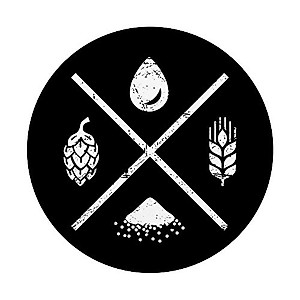 Water, Barley, Hops, & Yeast Homebrew Beer Brewing PopSockets PopGrip: Swappable Grip for Phones & Tablets