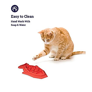 Catstages Fishie Fun Feed Mat - Slow Feeder Cat Bowl