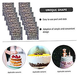 Housoutil 36 Sheets Alphanumeric Kit letters mailbox stickers vinyl letter stickers window sticker digital sign gold number stickers Self-Adhesive Decals for Signs outdoor mailbox numbers