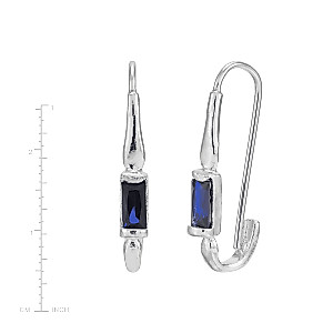 Silpada 'Sparks of Blue' Sapphire Earrings in Sterling Silver
