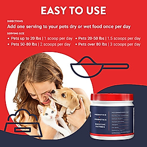 ActivHealth Digestive Enzymes and Probiotic for Pets (Dogs, Cats, Rabbits and More, 125 mg, 120 servings) by Geneflora for Pets Pack of 2