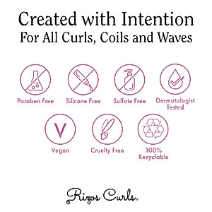 Rizos Curls Trio Travel Curl Kit, Includes Travel Hydrating Shampoo, Travel Deep Conditioner, Travel Curl Cream, Gently Cleanse, Hydrate and Style, For All Curl Patterns 2a - 4c, 3 pack of 2 oz