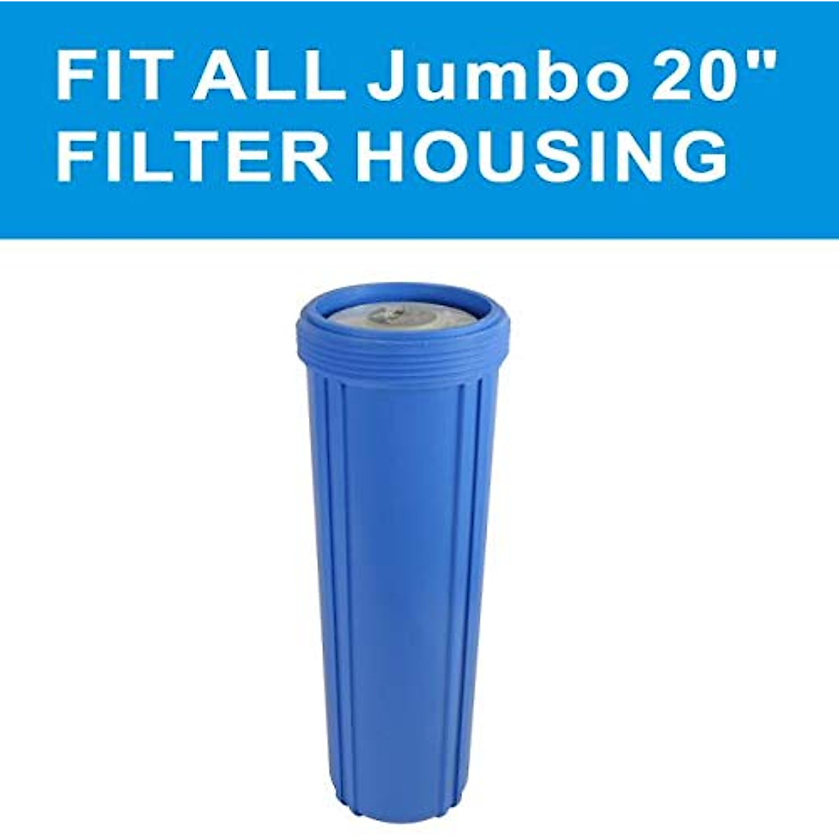 20" x 4.5" Full Flow CTO Carbon Block & Sediment Replacement Filter Cartridges Combo Set | Whole House Filters