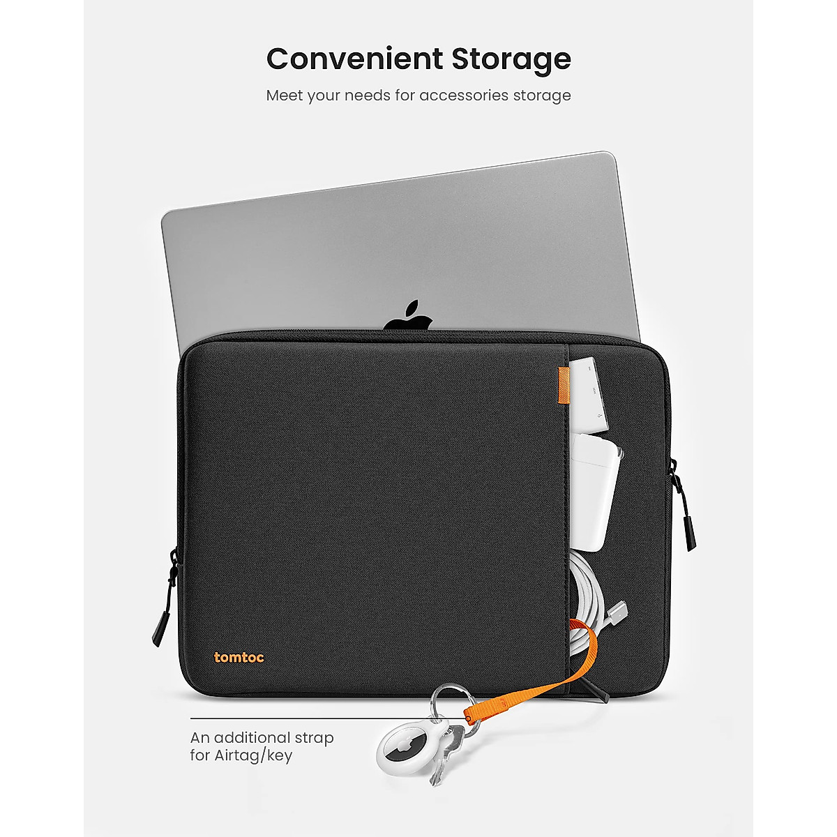 tomtoc 360 Protective Laptop Sleeve for 14-inch MacBook Pro M2/M1 Pro/Max A2779 A2442 2023-2021, 13-inch MacBook Air M2/A2681 with Hard Shell Case, Water-Resistant MacBook Case with Accessory Pocket