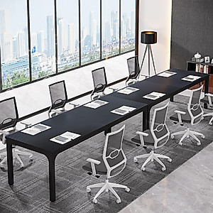 Tribesigns 6.5FT Conference Table, 78.7 Inche Rectangle Meeting Seminar Table, Large Business Tables for 6-8 People (Only Table)