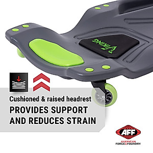 AFF Viking Mechanic's Creeper - Low Profile Ergonomic Design with Padded Headrest - Heavy Duty