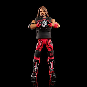 Mattel WWE AJ Styles Elite Collection Action Figure with Accessories, Articulation & Life-like Detail, Collectible Toy, 6-inch