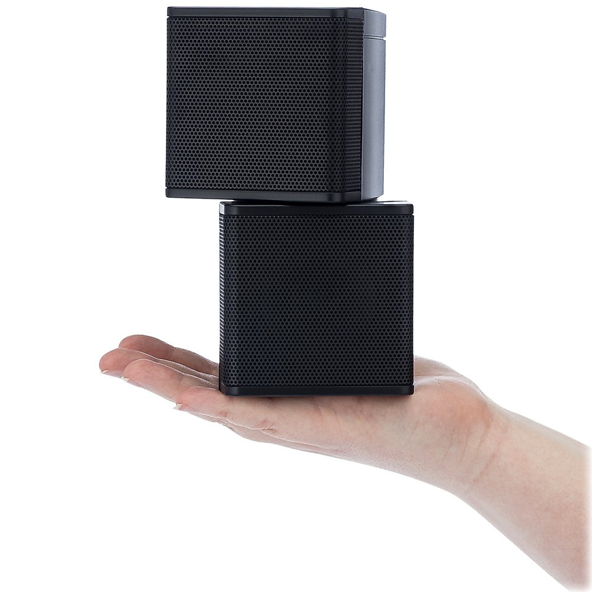 Pure Resonance Audio MC2.5B Dual 2.5” Swiveling Surround Sound Mini Cube Speaker (Pair, Black) (Without Brackets)