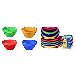 G.E.T. BC-170-MIX Melamine Bouillon Cup/Bowl, 8 Ounce, Mix (Set of 12)