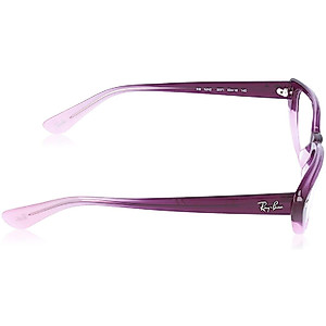 Ray-Ban RX5242 Oval Prescription Eyewear Frames, Violet Faded Opal Pink, 53 mm