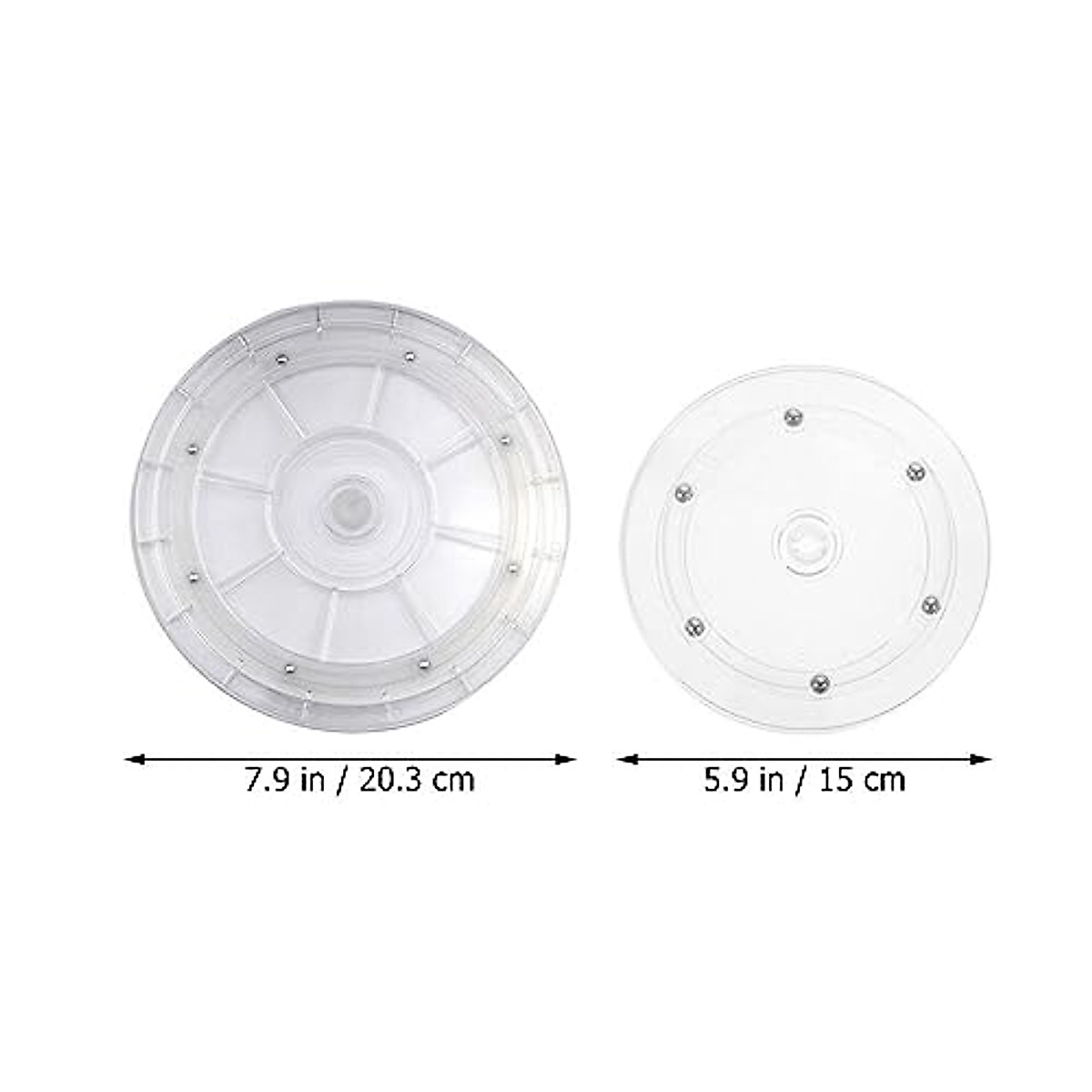 Garneck Food Tray Decorative Tray Creative Cake Turntable Baking Cake Stand Multi-Functional rotatable Plate 360-degree Rotating Plate to Rotate Table Decoration Acrylic Dining Table