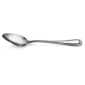 New Star Foodservice 58123 Slimline Pattern, 18/0 Stainless Steel, Dinner/Dessert Spoon, 7.25-Inch, Set of 12