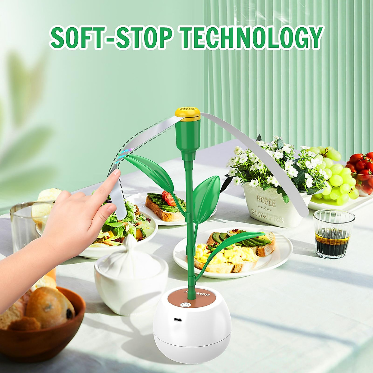 Fly Fans for Tables, 3 Styles Fly Repellent Fan Upgraded DIY Fly Fan Outdoor and Indoor Keep Flies Away, USB Powered, Fly Fan for Outside, BBQ, Restaurants, Picnic, 3 Pack