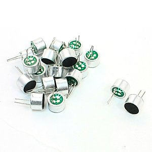 uxcell 20x Aluminum Housing 46dB Full-Directional Electric Microphone