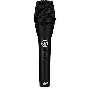 AKG Pro Audio Perception P3S High-Performance Dynamic Cardiod Microphone for Backing Vocals and Instruments,Black