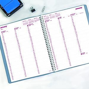 Brownline 2023 Essential Weekly Planner, Appointment Book, 12 Months, January to December, Twin-Wire Binding, 11" x 8.5", Mountain Blue (CB950G.03-23)